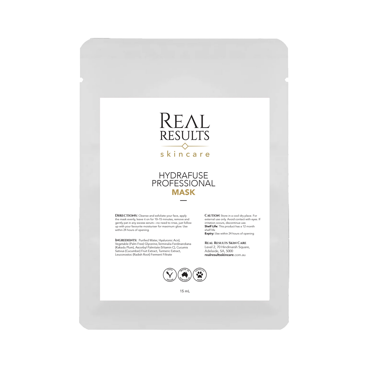 MASKS – Hydrafuse Professional Mask 15ml - Real Results Skincare